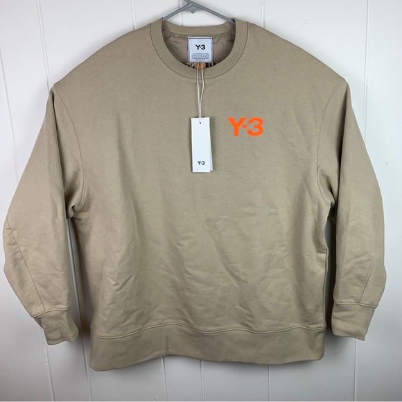 Y-3 | Shirts | Y3 Adidas Yohji Yamamoto Sweatshirt Tan Mens Extra Large ...